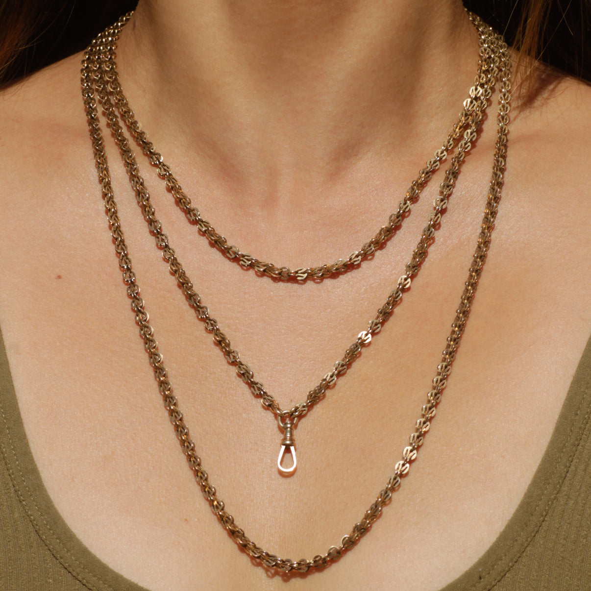 Antique Long Guard Chain 14k – molimo